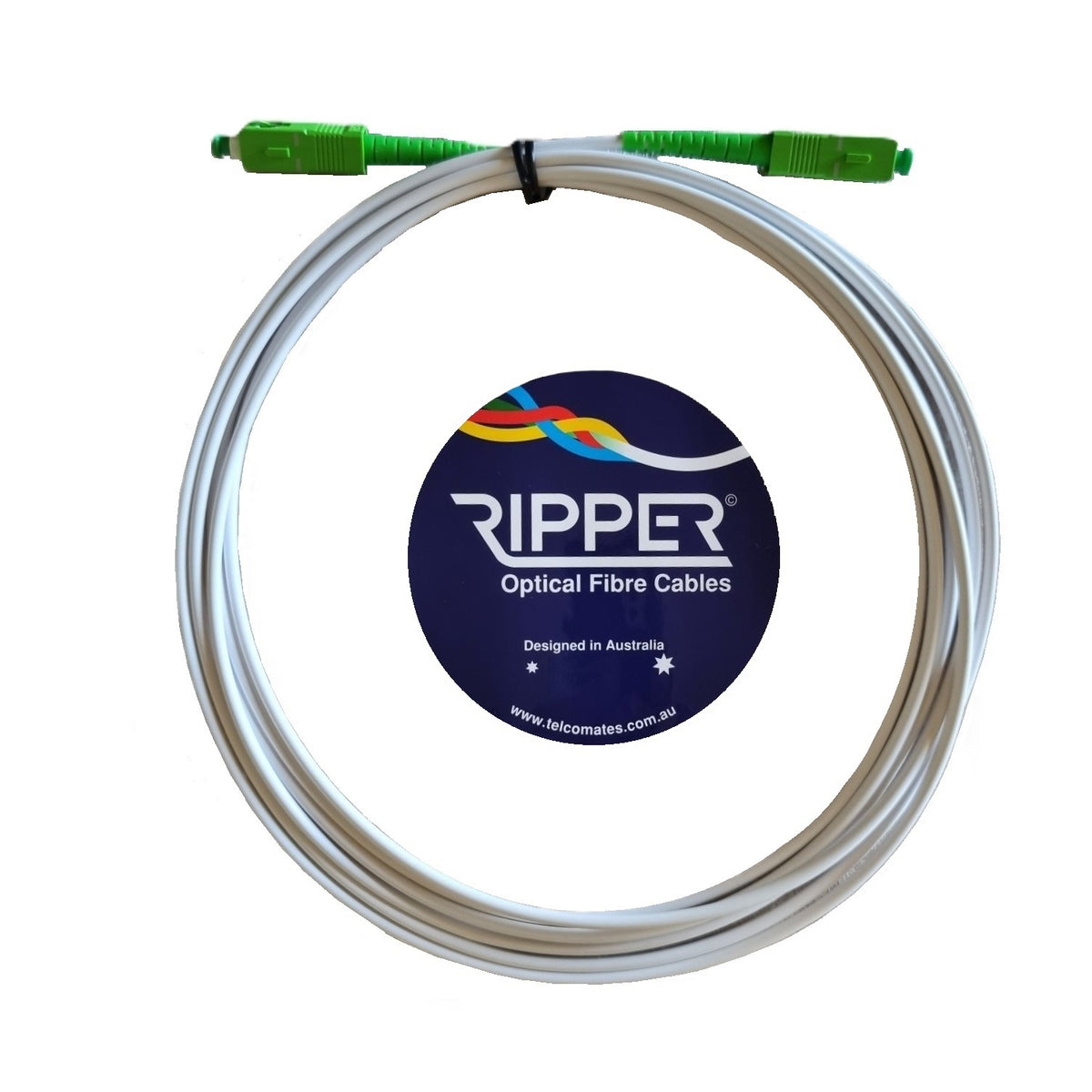 TELCOMATES RIPPER© FIBRE OPTIC PATCH CABLE-18M- FOR FOR NTD MODEM to P ...