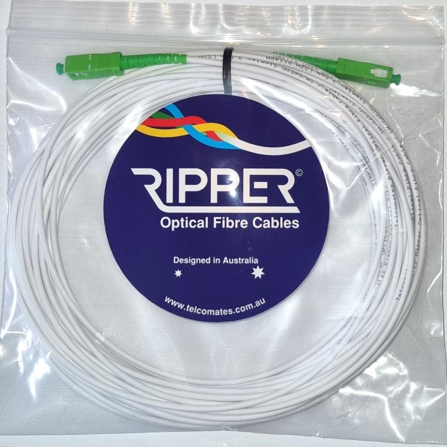 TELCOMATES RIPPER© FIBRE OPTIC PATCH CABLE-30M- FOR FOR NTD MODEM to P ...