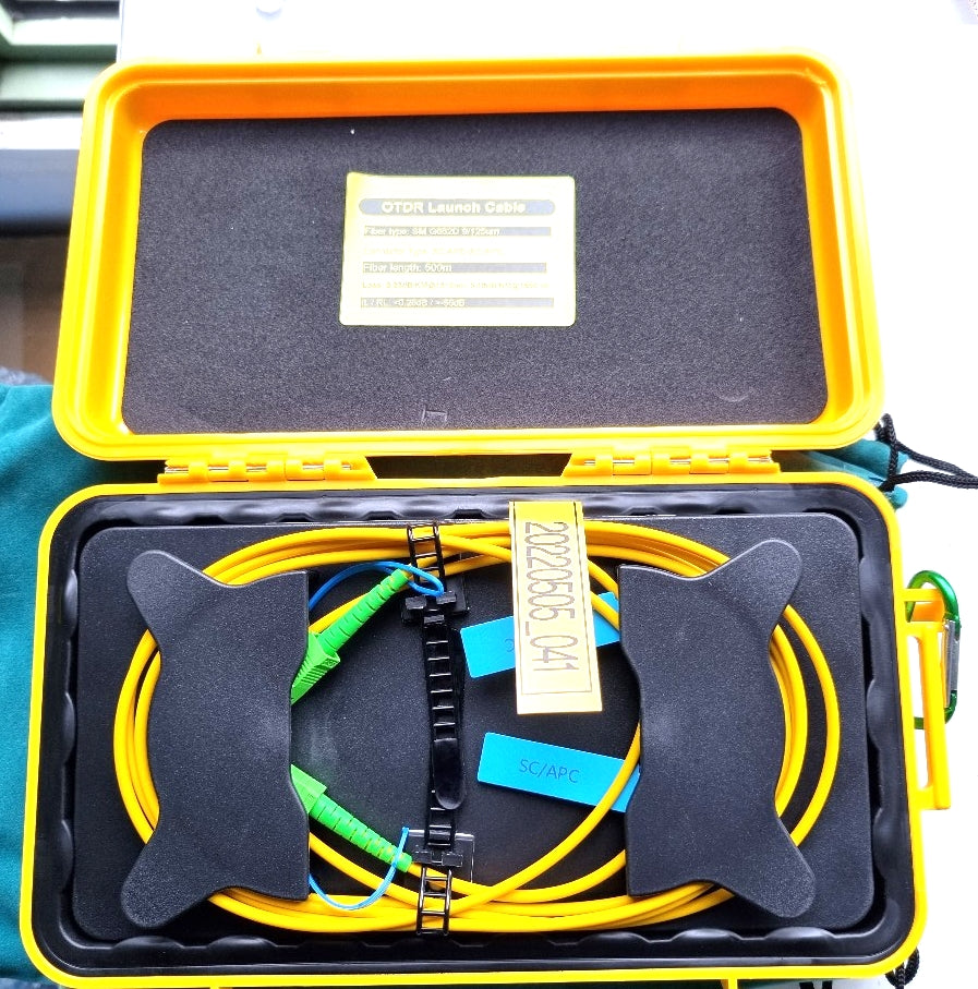 OTDR 500 meters Fibre Optic Launch Cable with SC/APC Connector – Telcomates
