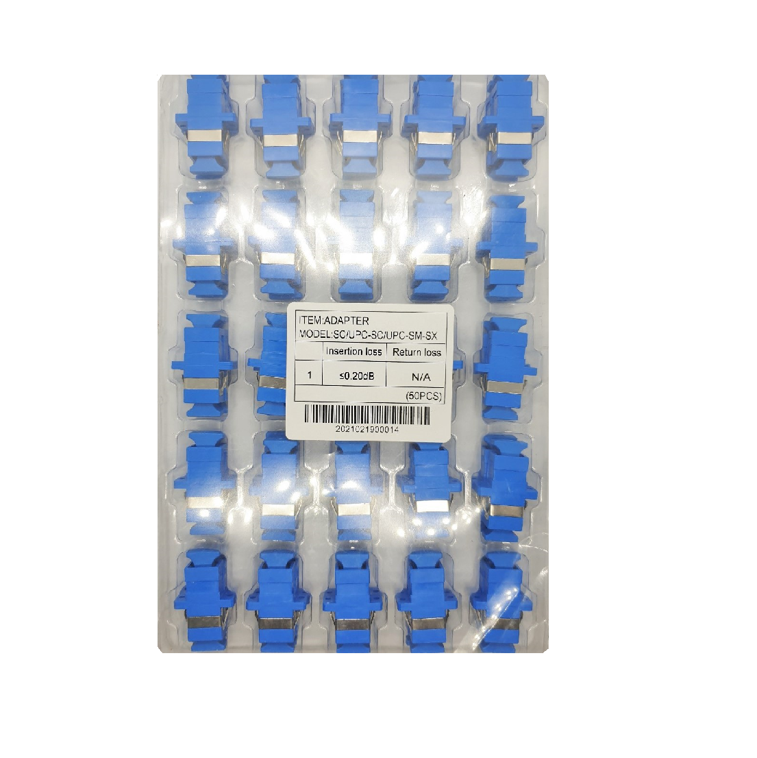 Fibre Optic SC UPC - SC UPC Adapter 50 pieces – Telcomates